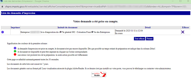 Comment consulter l'avis d'acompte et d'imposition et payer la CFE