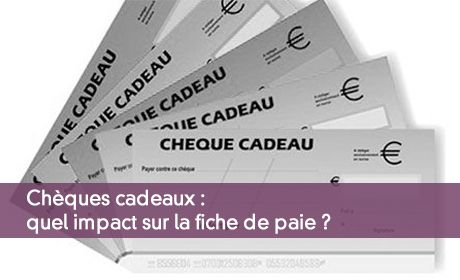Les chèques cadeaux : exemple de fiche de paie